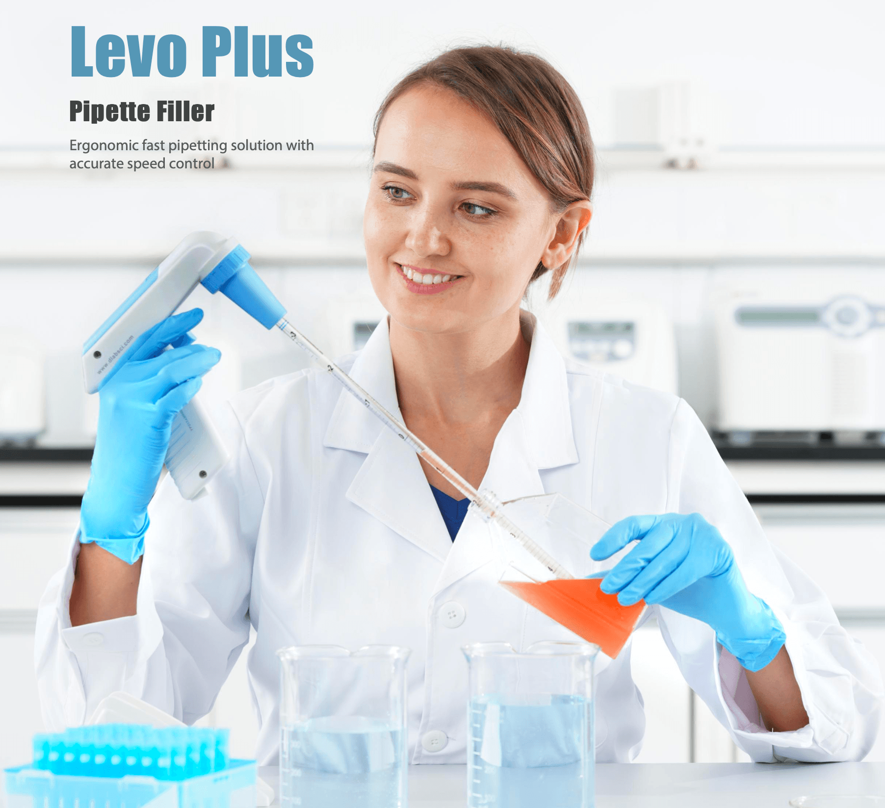 Electronic Pipette Controller - Adjustable Speed - LCD Display - Dlab ...